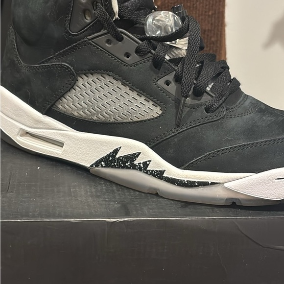 Jordan | Shoes | Jordan 5 Oreos Black And White Hightop Sneakers With ...